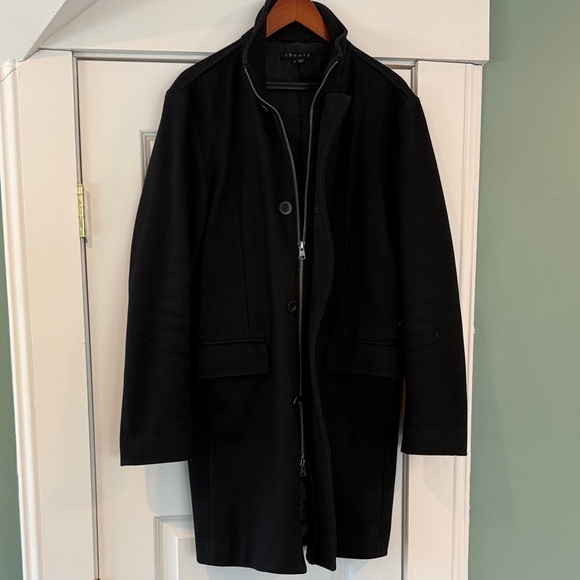 Theory | Jackets & Coats | Theory Mens Fashionable Black Trench Coat ...